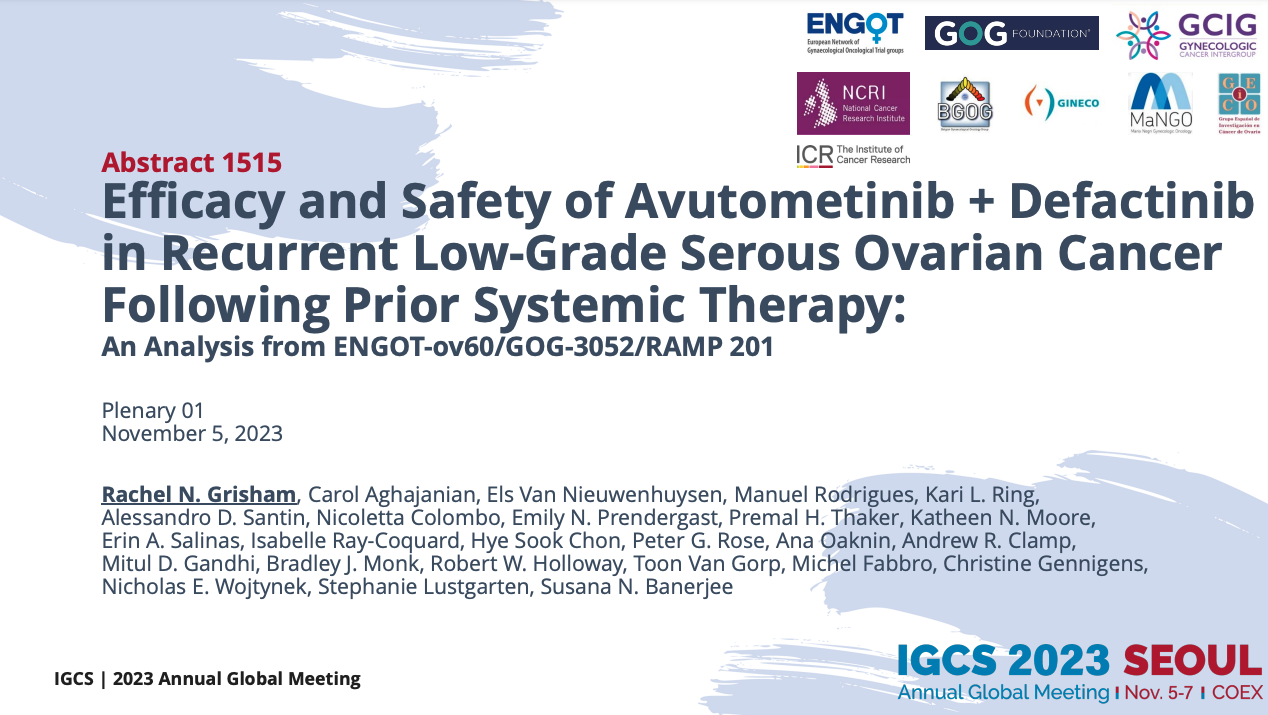 Efficacy and Safety of Avutometinib + Defactinib in Recurrent Low-Grade ...