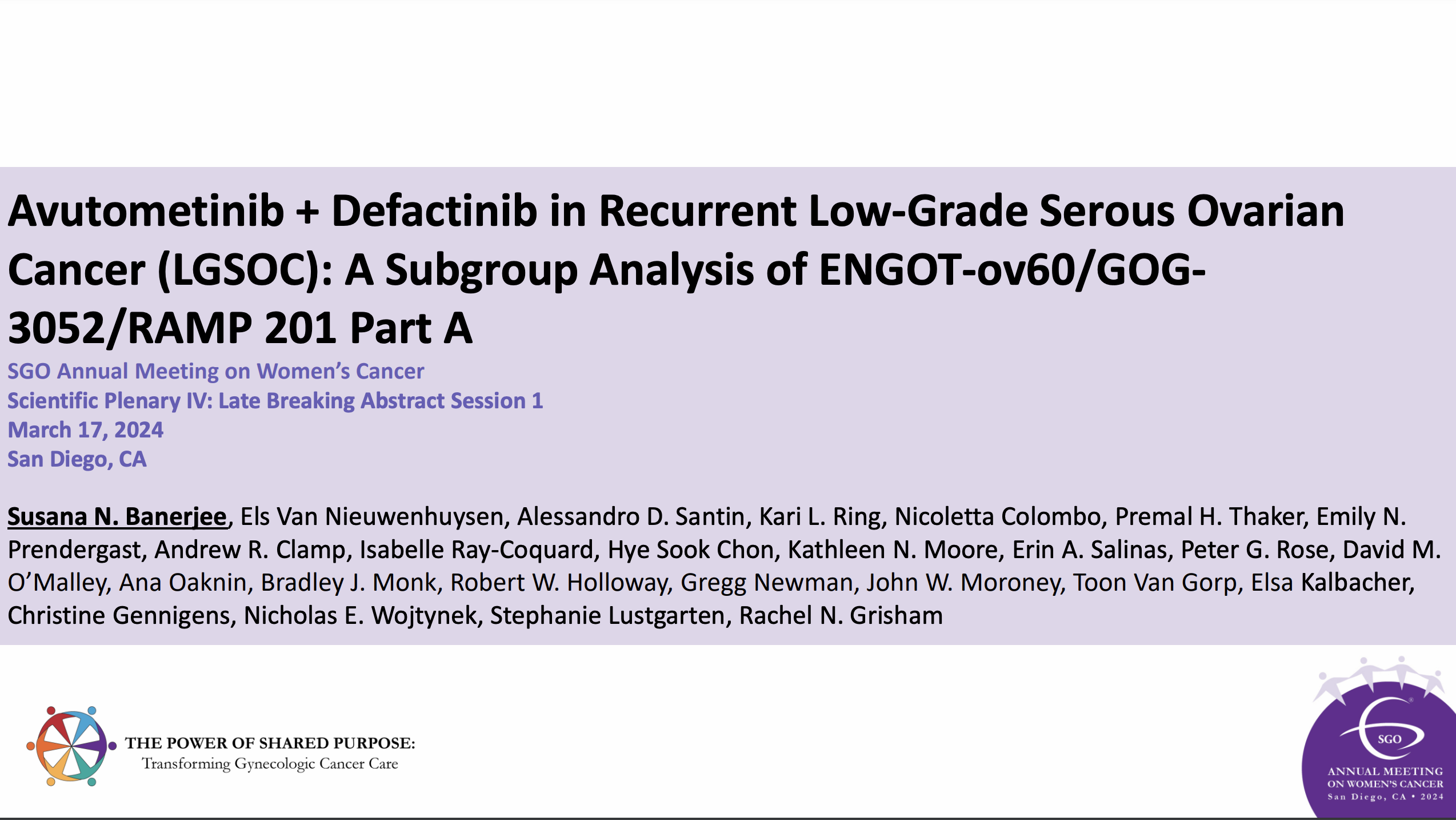 Avutometinib + Defactinib in Recurrent Low-Grade Serous Ovarian Cancer ...